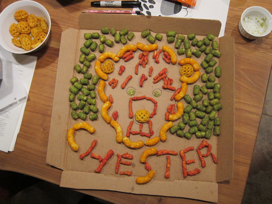 Cheesy Cheetos Art with Chester Cheetah from GoFatherhood®